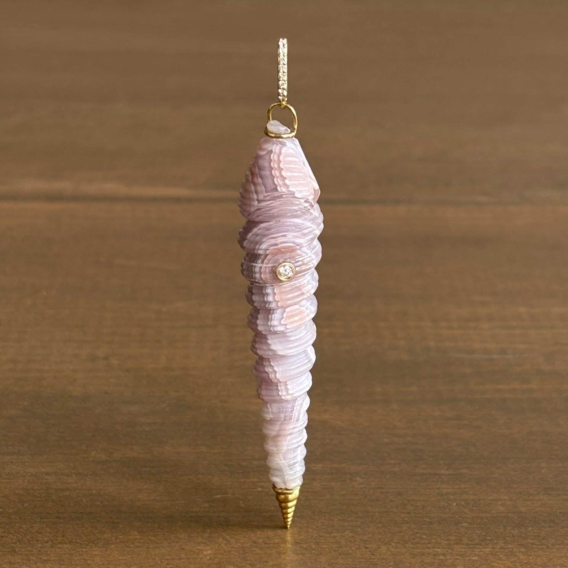 Hand Carved Laguna Agate Auger Shell Pendant – Meeka Fine Jewelry