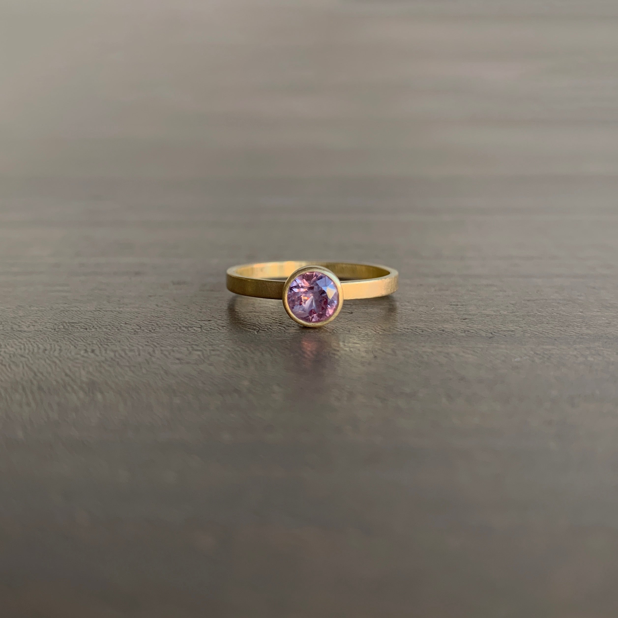 Monika Krol Round Lavender Pink Montana Sapphire Stacking Ring – Meeka ...
